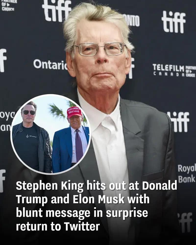 Stephen King hits out at Donald Trump and Elon Musk with blunt message ... Stephen King hits out at Donald Trump and Elon Musk with blunt message ...